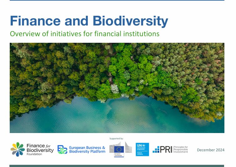 Seventh update of the Overview of Initiatives | Finance for Biodiversity Foundation