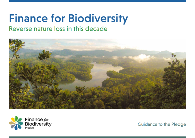 Guidance to the Pledge - Finance for Biodiversity Foundation